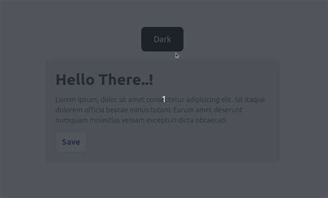 how to implement dark theme in tailwind css with example