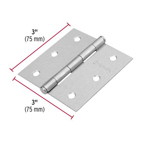 Bc Pp Truper Hermex Bisagra Cuadrada Satinado Cabeza