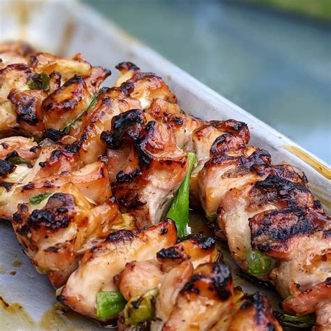 Japanese Chicken Skewers With Scallion Negima Yakitori R Seriouseats
