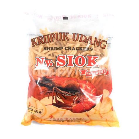 Jual Ny SIOK Kerupuk Udang STICK 500gr Nyonya Siok Krupuk Shrimp