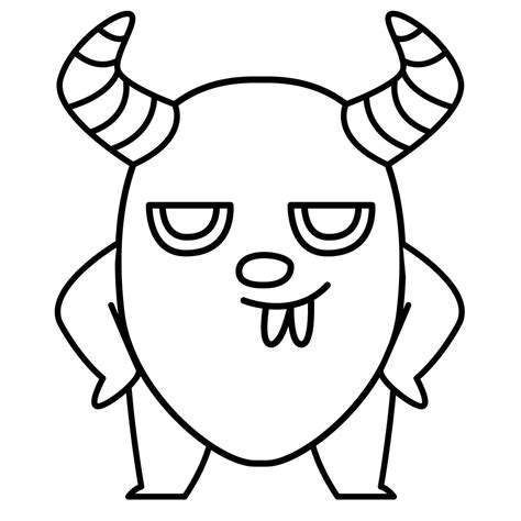 Dibujo De Monstruos Para Colorear E Imprimir Dibujos Y Colores