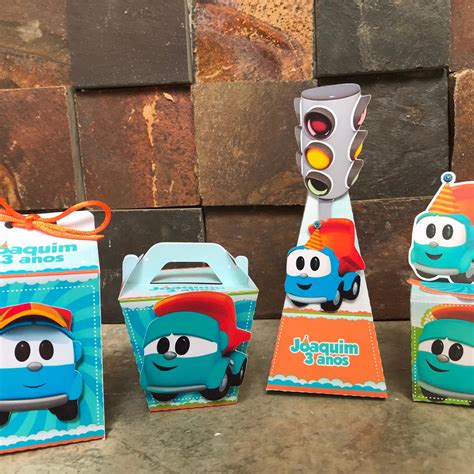 Léo o Caminhão Kit Festa em Casa Elo7 Produtos Especiais