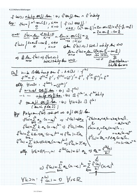 VO Mathematik 1 Skript 4 13 Mathematik 1 für BI 4 2 Höhere