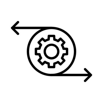 ícone Da Linha De Integração Vetor PNG Dados Integração De Dados