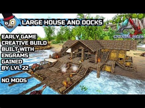 Ark Survival Evolved Crystal Isles How To Build A Large House And