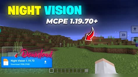 Night Vision Texture Pack Mcpe 1 19 70 Night Vision Minecraft Pe