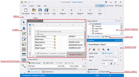 First Look At The Report Designer DevExpress End User Documentation