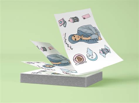 Printable Hijabi Sticker Muslimah Stickers Shades Of Muslimah Etsy