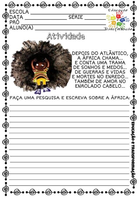 Blog Educação e Transformação Atividades O cabelo de Lelê