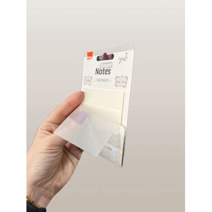 Bloco Adesivo Transparente X Mm Folhas Brw Shopee Brasil