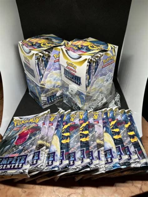 POKÉMON LOT DE 50 Booster de 10 cartes Épée et Bouclier EB12 Tempête