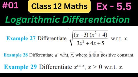 logarithmic differentiation continuity and differentiability
