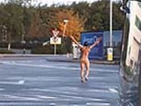 Naked Man Running Telegraph