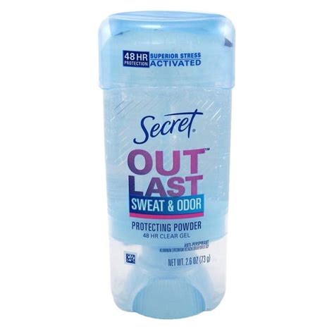 Secret Outlast Antiperspirant Deodorant Clear Gel Protecting Powder
