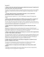HLT 362V Week 1 EXERCISE 9 Questions To Be Graded Doc Exercises 9 1
