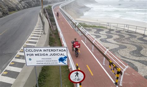Mesmo Interditada Ciclovia Tim Maia Est Sendo Usada Por Ciclistas