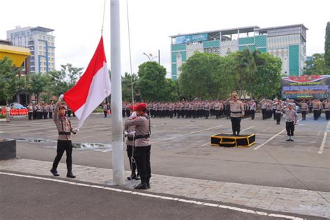 Polresta Bandar Lampung Gelar Upacara Hari Kesadaran Nasional 2024