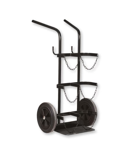 Chariot en acier pour bouteille de gaz oxygène acétylène type B20 et B50