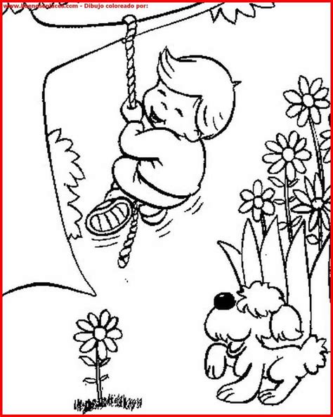 dibujo de niños jugando para colorear e imprimir