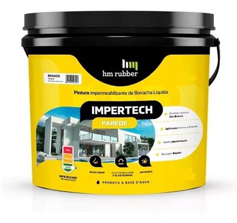Borracha Liquida Impertech Parede Branco Kg Hm Rubber Parcelamento