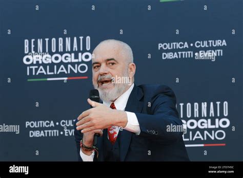 Castel San Antangelo Rome Italy December 16 2023 Edi Rama During