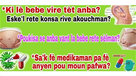 Ki L Bebe Vire T T Anba Koz Bebe Ret Anba Vant S Lman Sak Koz