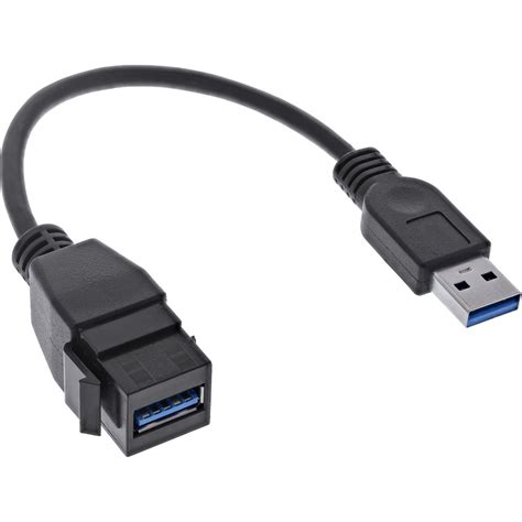 34 50 1m 0 20m InLine USB Adapterkabel Keystone USB A Stecker Auf
