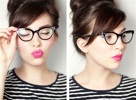 Front Bangs With Glasses
