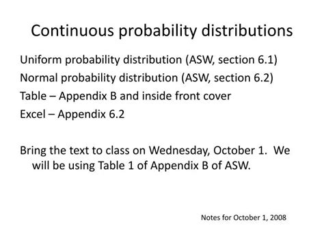 Ppt Continuous Probability Distributions Powerpoint Presentation
