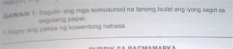 Ibigay Ang Paksa Ng Kuwento Please Answerthank You Po Brainly Ph