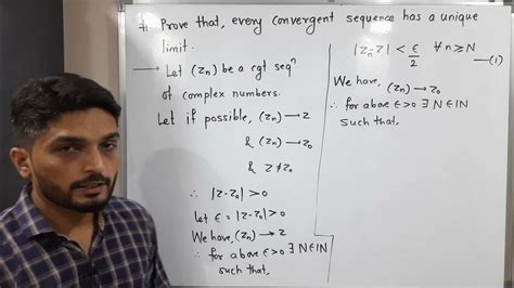 complex analysis unit 1 lecture 21 every convergent sequence has unique limit youtube