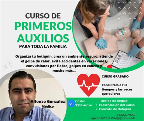 Curso De Primeros Auxilios Para Toda La Familia Alfonso Gonz Lez
