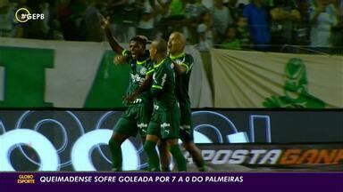 Globo Esporte PB Queimadense Sofre Goleada Por 7 A 0 Do Palmeiras Na