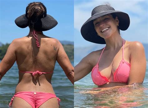 Thais Fersoza arrasa de biquíni e brinca Porque tudo tem limite