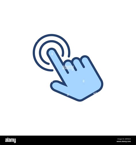 Hand Click Icon Vector Pointer Sign And Symbol Hand Cursor Icon Stock