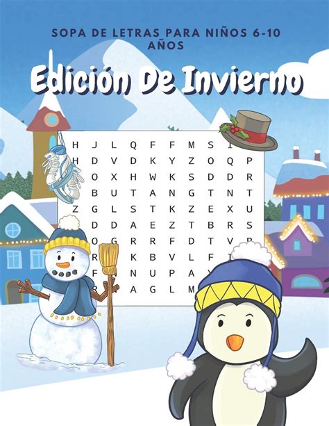 Buy Sopa De Letras Para Niños 6 10 Años Edición De Invierno