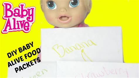 Baby Alive Food Packets Printables