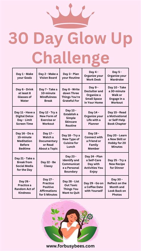 30 Day Glow Up Challenge