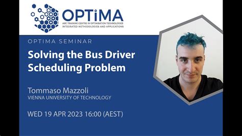 solving the bus driver scheduling problem youtube