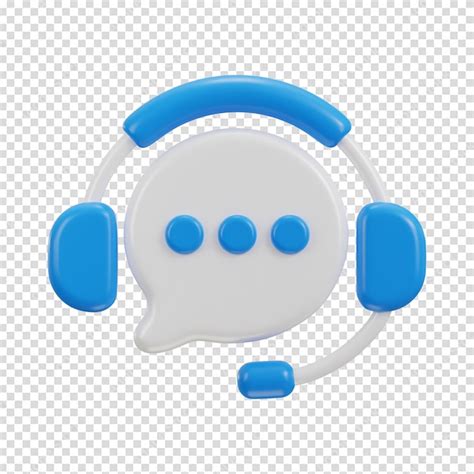 Premium PSD 3d Call Center Icon Vector Illustration
