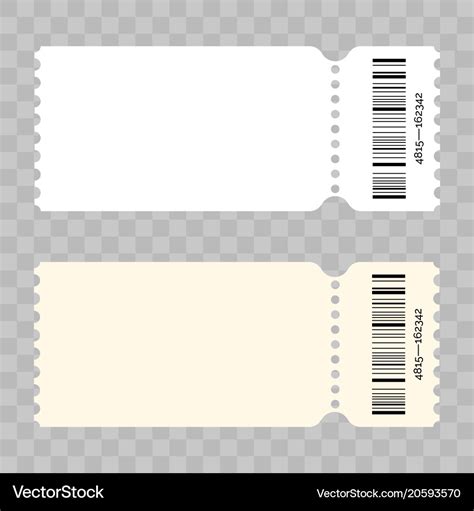 Printable Blank Ticket Template
