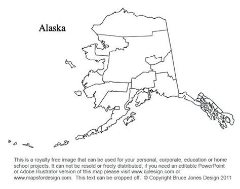 Alaska Map Coloring Page
