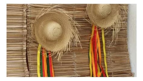 Chapéu De Palha Desfiado Para Festa Junina Estilo Caipira Mebuscar Brasil