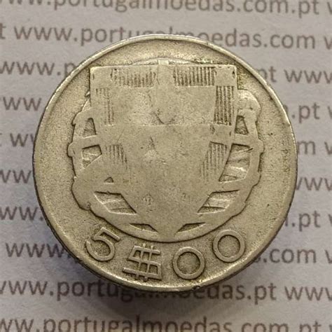 RP 05 AG R 35 05 G MOEDA 5 00 ESCUDOS CINCO ESCUDOS PRATA 1940 BC