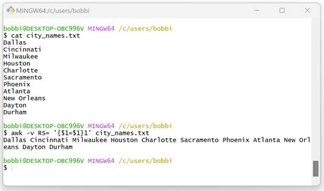 How To Use Awk To Replace Newline With Space Collecting Wisdom