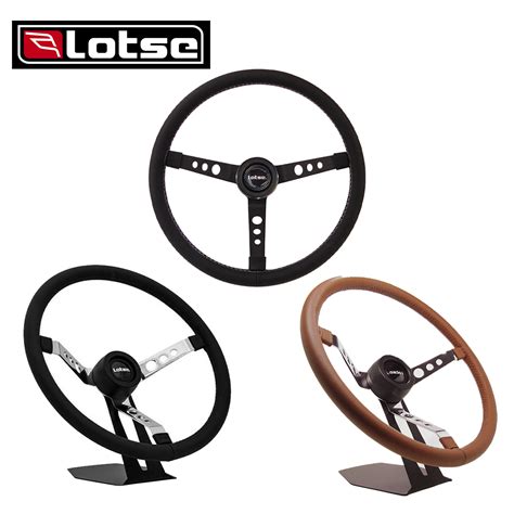 Volante Clássico Lotse Big Block S Couro Black Preto Marrom