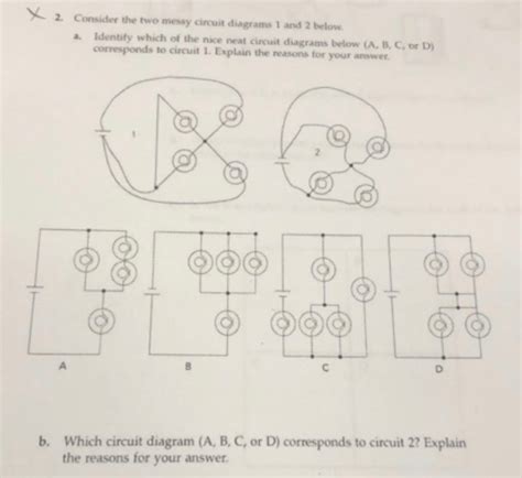 Solved 2 Consider The Two Messy Circuit Diagrams 1 And 2 Chegg
