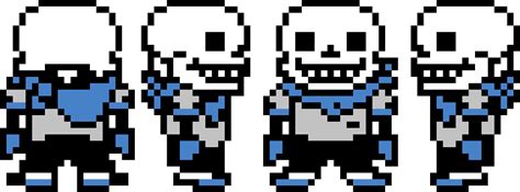PeterPlay19 S Underswap Sans Overworld Sprites Pixel Art Maker