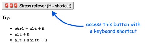 HTML Add A Keyboard Shortcut To An Element