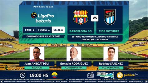 Puntaje Ideal EC On Twitter LigaProBetcris BarcelonaSC Vs